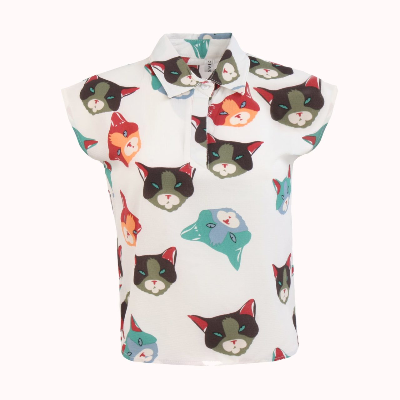 SILK CAT FACE TOP